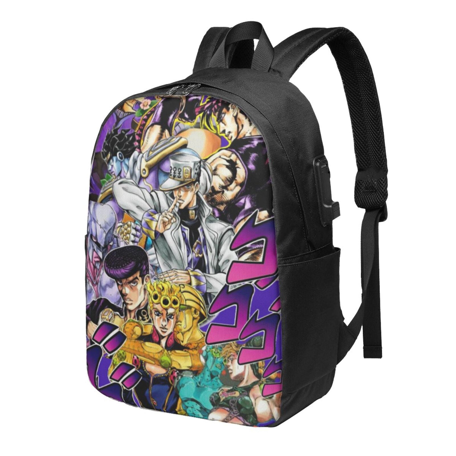 Jojo'S Bizarre Adventure Backpack With Usb Port Laptop Backpack Travel ...