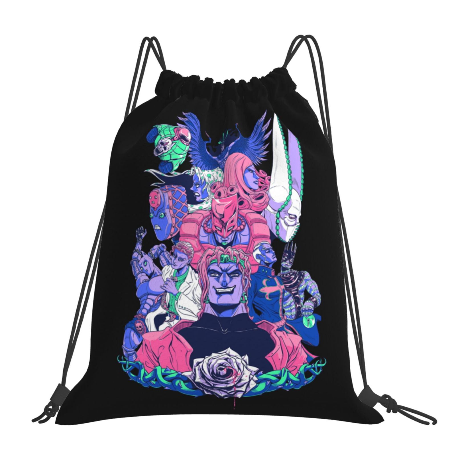 Jojo'S Bizarre Adventure Drawstring Backpack Sport Gym Bag For Yoga ...