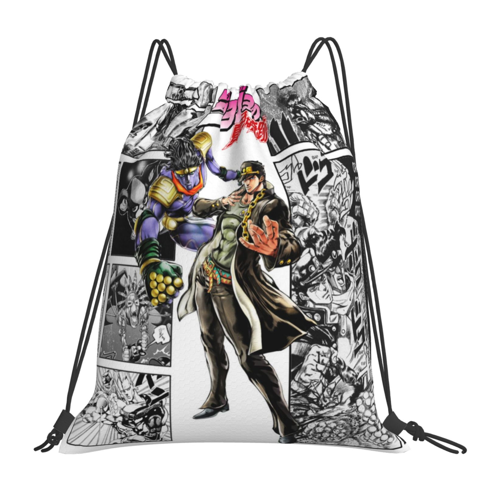 Jojo'S Bizarre Adventure Drawstring Backpack Sport Gym Bag For Yoga ...