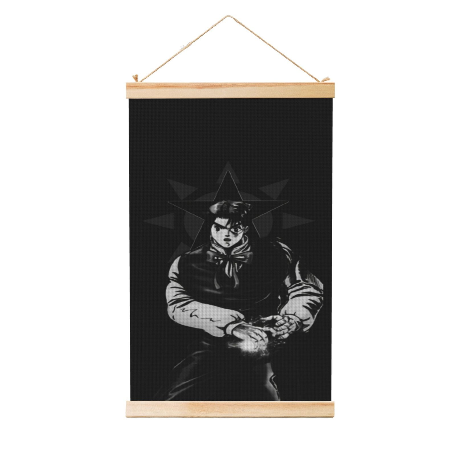 Jojo'S Bizarre Adventure Poster Aesthetic Canvas Wooden Shaft Wall Art ...