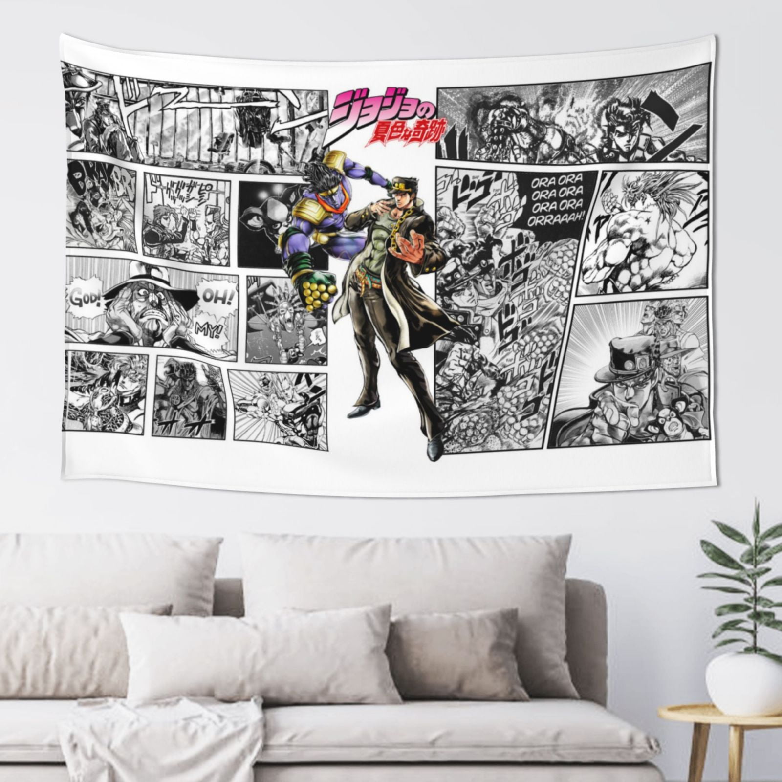 Jojo'S Bizarre Adventure Tapestry Wall Hanging Home Decoration Wall ...