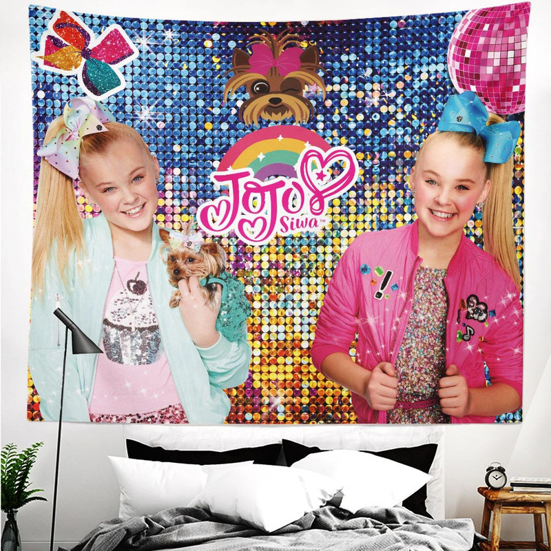 Jojo Siwa Disco Tapestry Backdrop Background Poster Gift for Bedroom ...