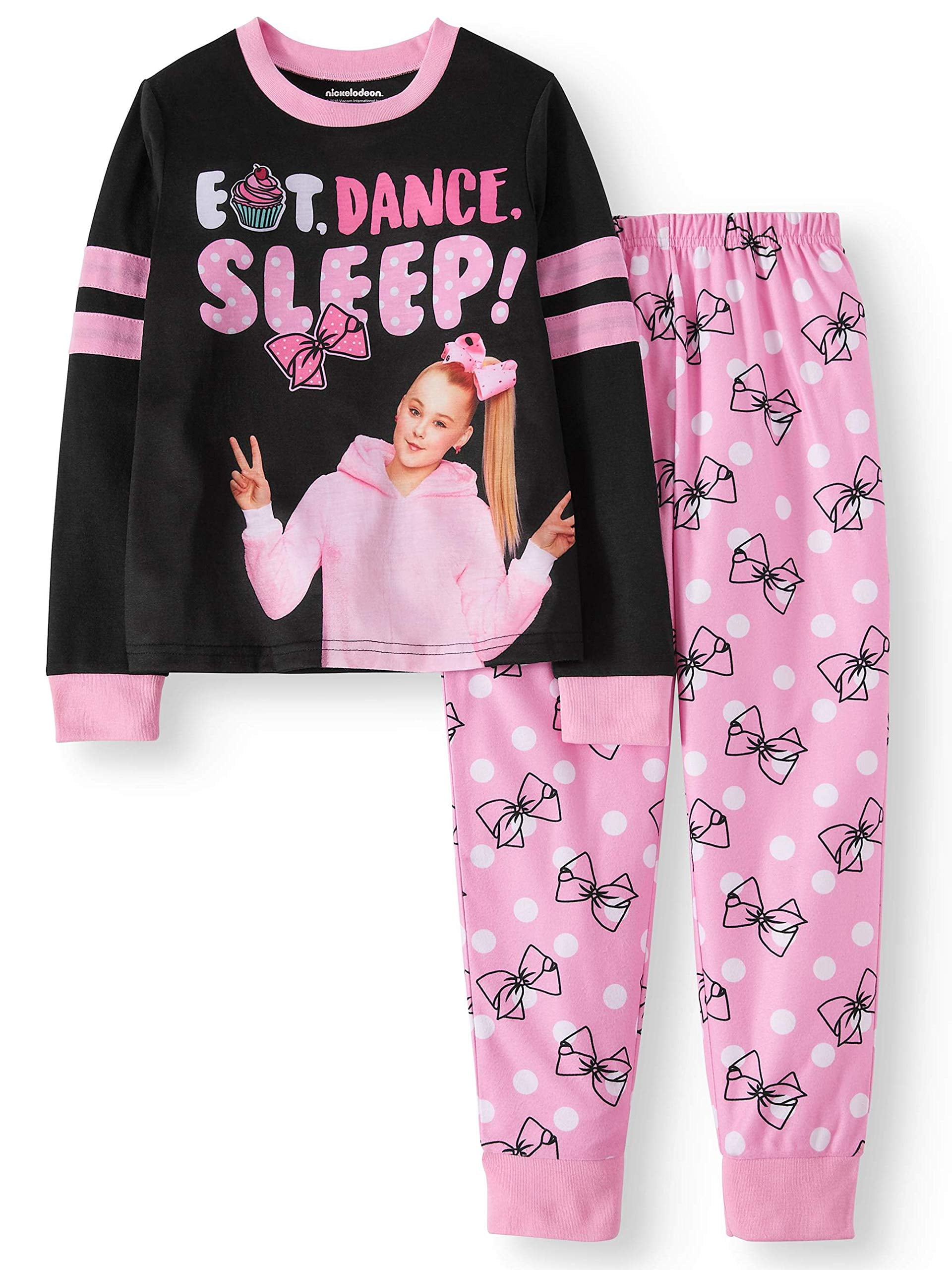 Jojo Siwa Girl's 2 Piece Pajama Sleep Set (Big Girls & Little Girls ...