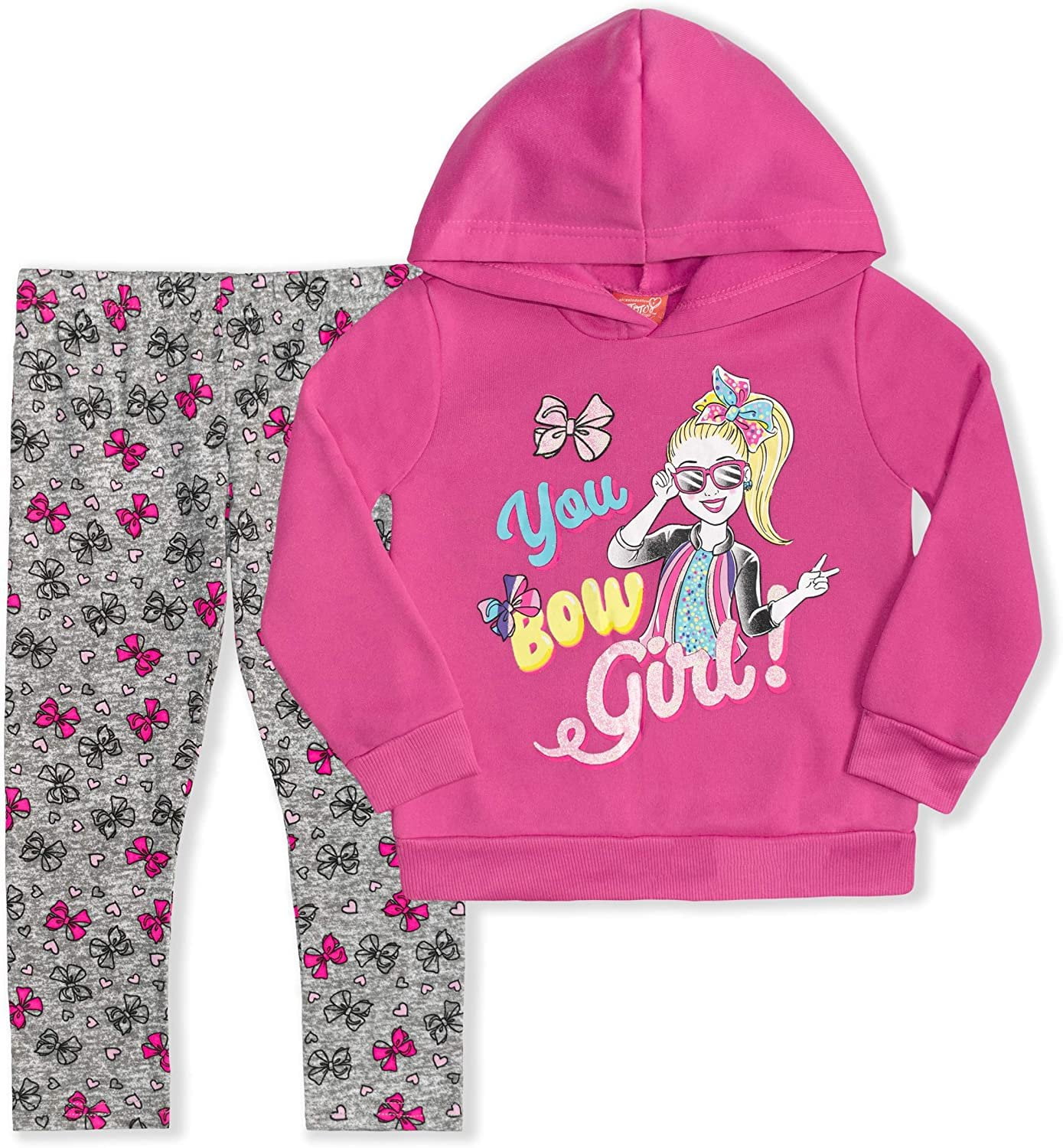 Jojo Siwa Girls 2 Piece Hoodie and Legging Set, 4-6X - Walmart.com