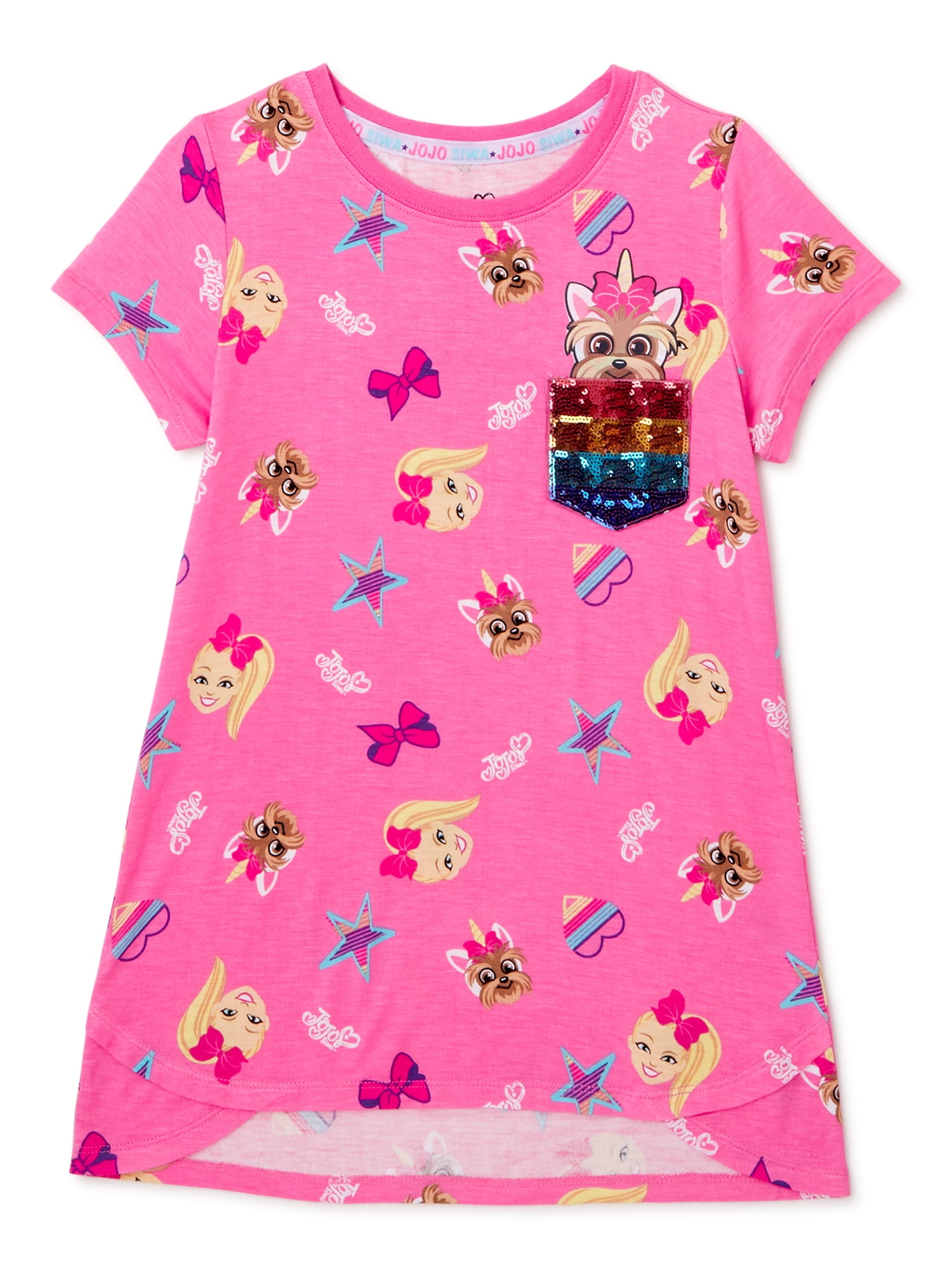 Jojo Siwa Girls 4-16 Short Sleeve Tee - Walmart.com