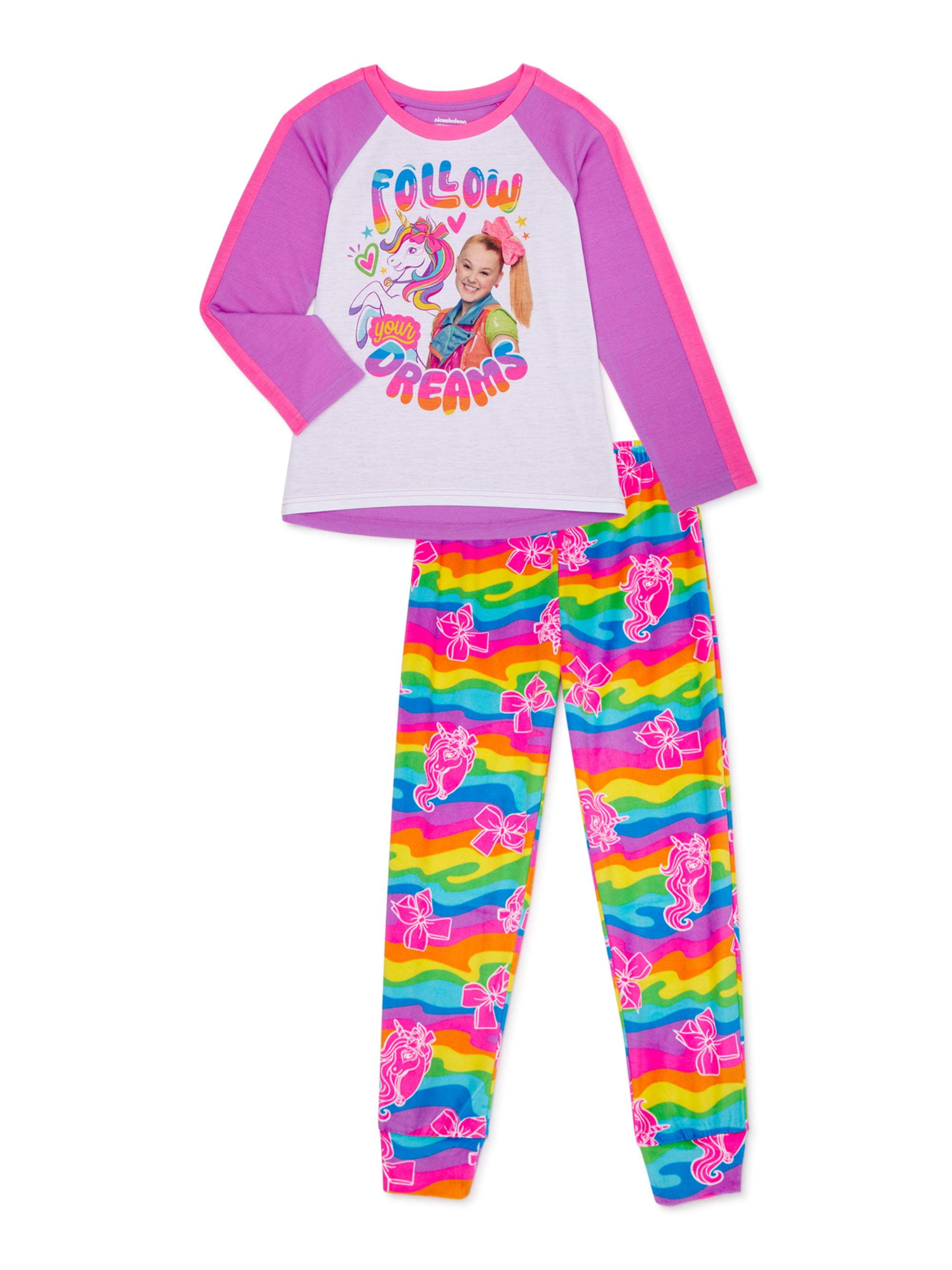 Jojo Siwa Girls Exclusive Long Sleeve 2-Piece Set Sizes 4-12 - Walmart.com