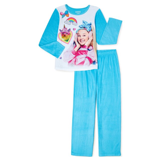 Jojo Siwa Girls Long Sleeve Top and Pants Pajama Sleep Set, 2-Piece ...