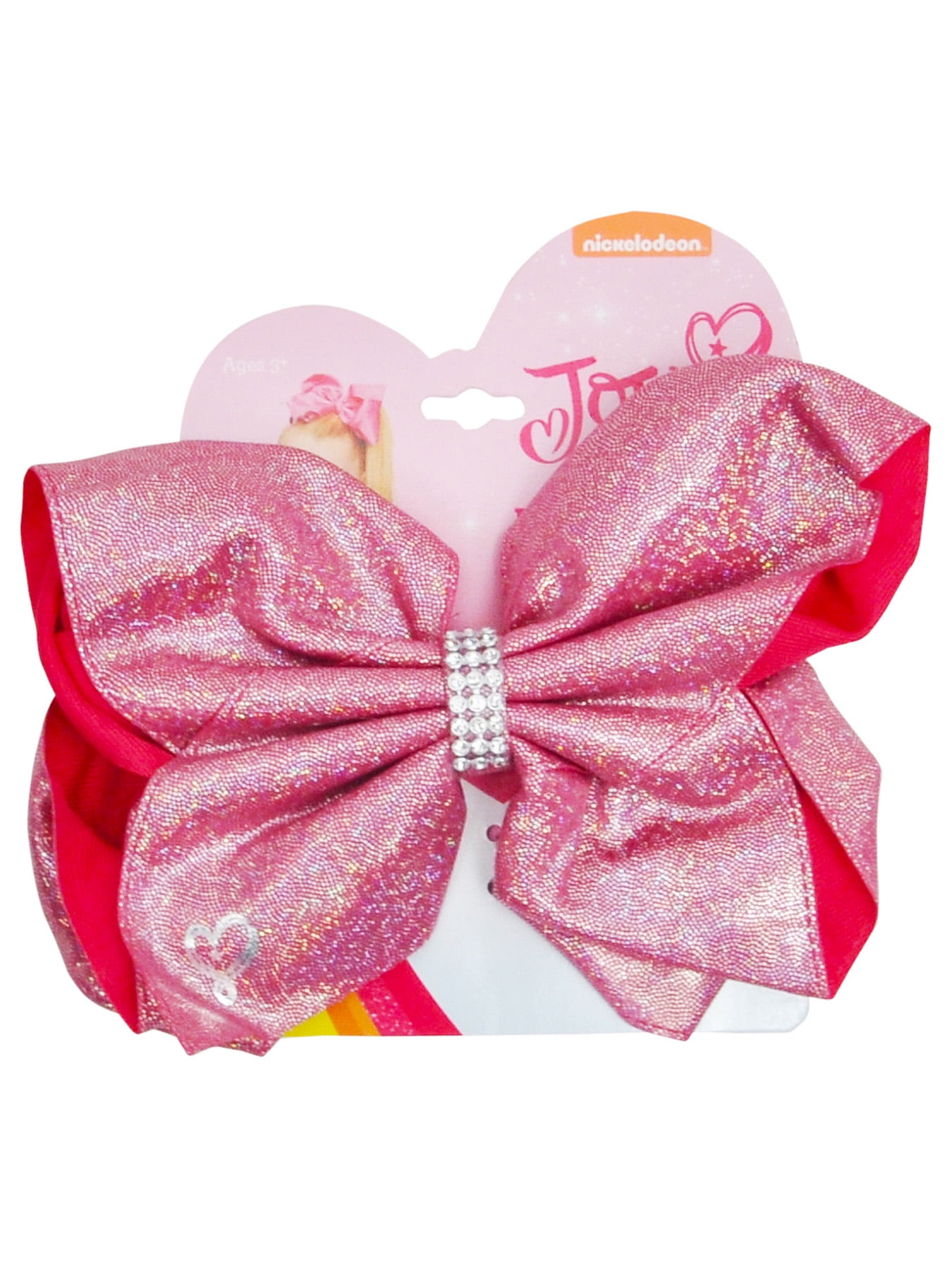 Jojo Siwa Hair Bow, Glitter Pink - Walmart.com