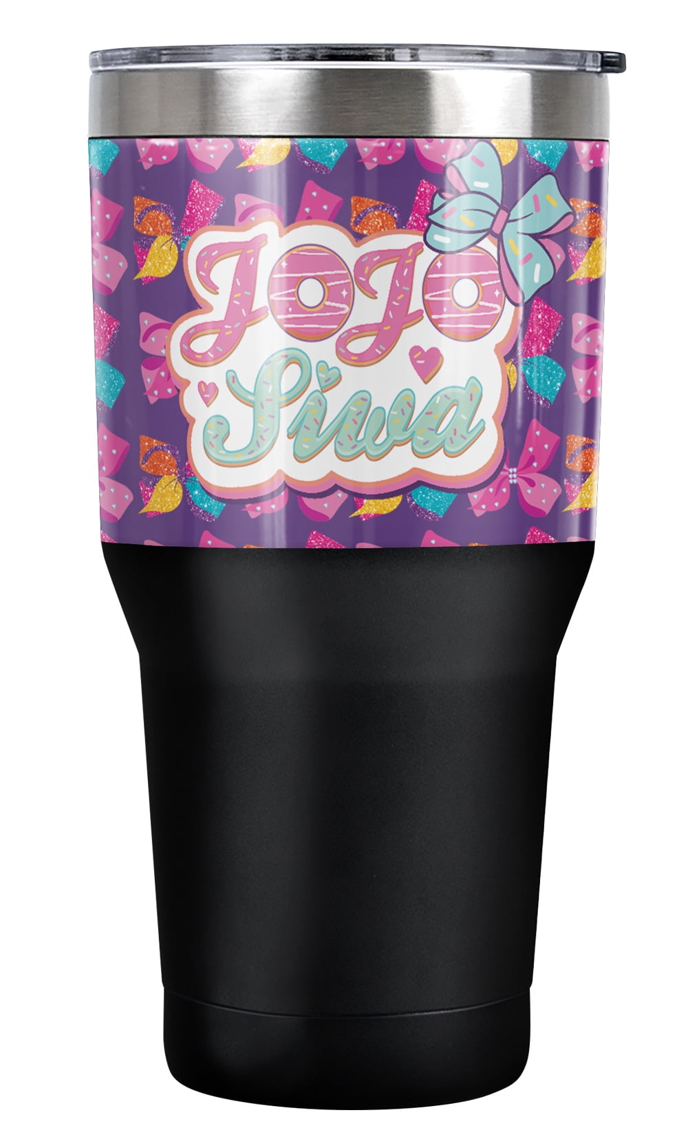 Jojo Siwa Official Bow Repeat Pattern 30 oz Travel Tumbler, Stainless ...