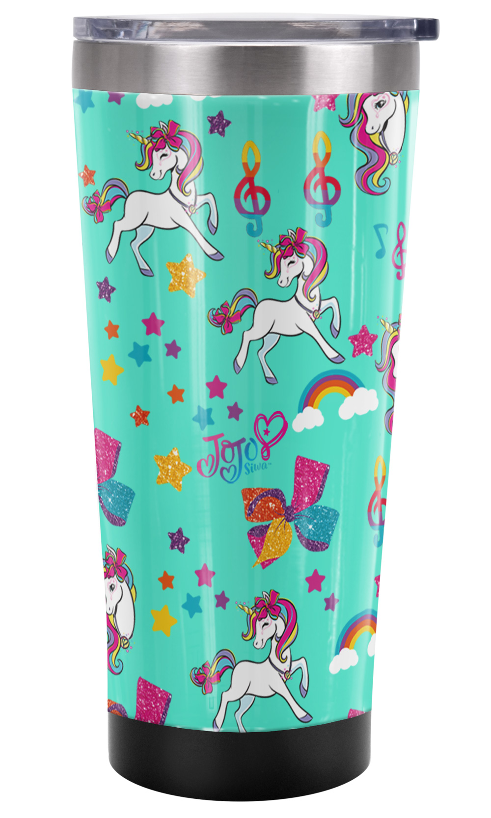 Jojo Siwa Official Unicorn Pattern 20 oz Travel Tumbler, Stainless ...