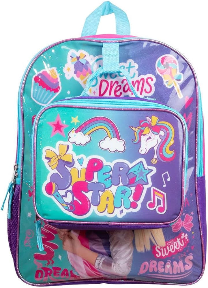 Jojo Siwa Super Star Dreams 2-Piece 16" Kids Backpack Lunch Box Set ...