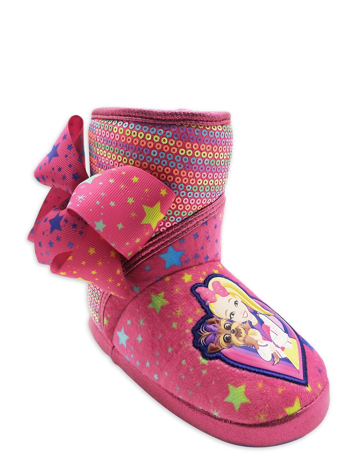 Jojo Siwa Toddler Girl's Bootie Slippers - Walmart.com