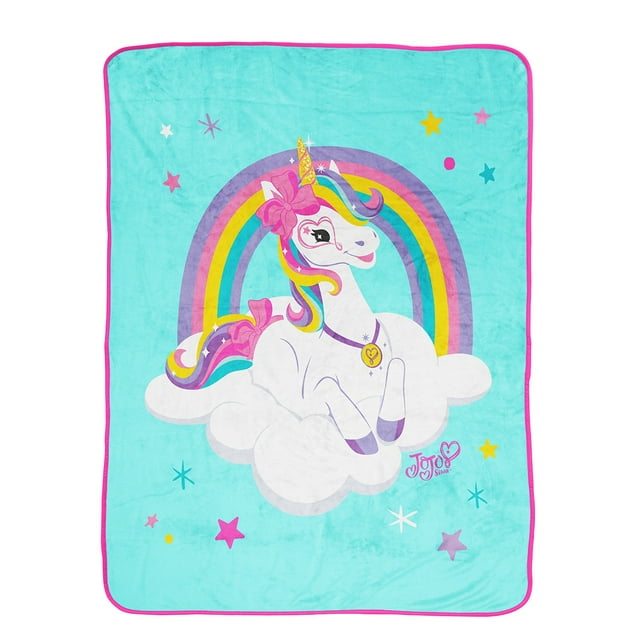 Jojo Siwa Unicorn Cloud Silk Touch Blanket, Kids Toddler Throw, 40 x 50 ...