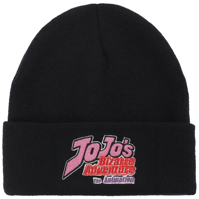 Jojo's Bizarre Adventure Jojos Logo Embroidery Acrylic Knit Cuff Beanie ...