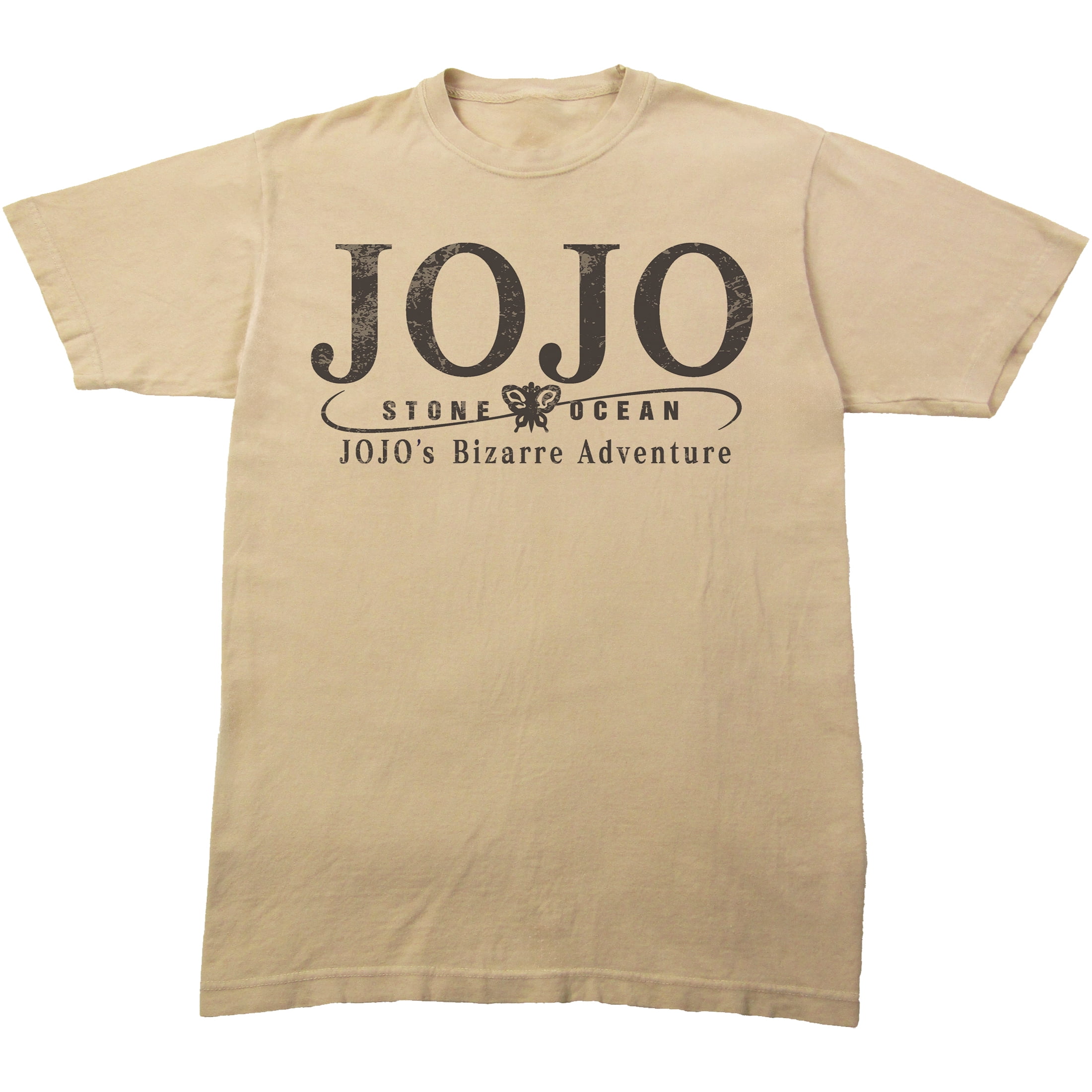 Jojo's Bizarre Adventure Jotaro Kujo Adult Sand Crew Neck Short Sleeve ...