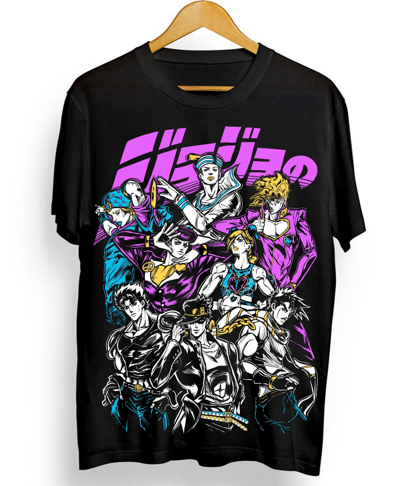 Jojo's Bizarre Adventure T-Shirt Anime Manga Graphic Design Shirt ...