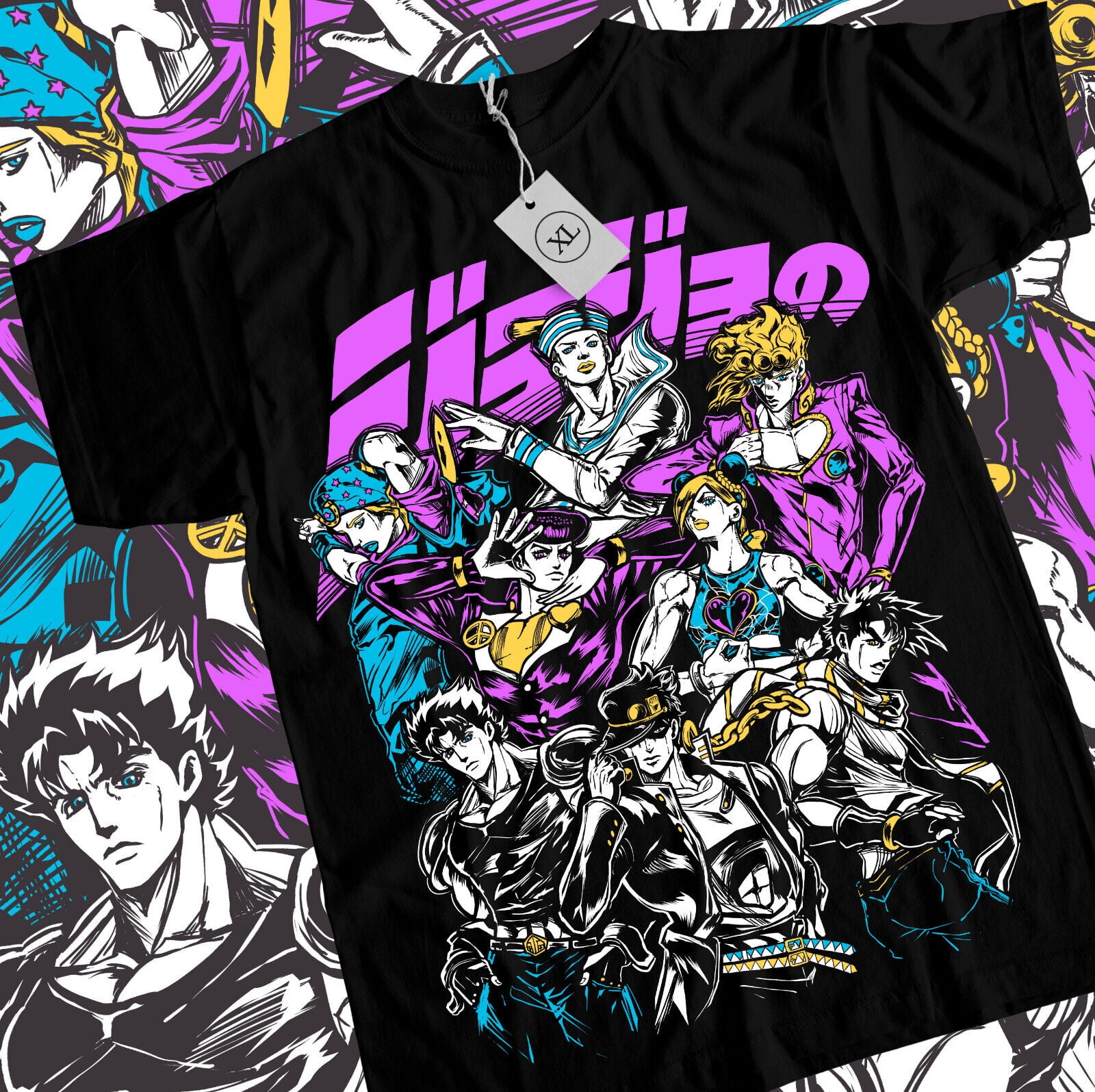 Jojo's Bizarre Adventure T-shirt Anime Manga Graphic Design Shirt Tee ...