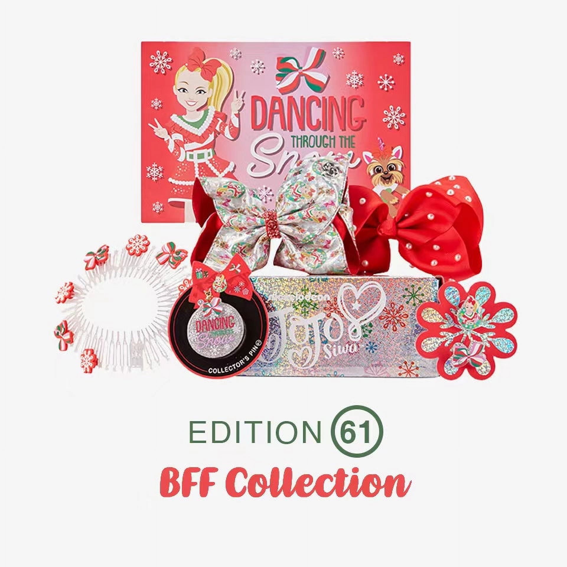 Jojo's Bow Club Jojo Siwa Hair Bow BFF Christmas Edition #61 - Walmart.com
