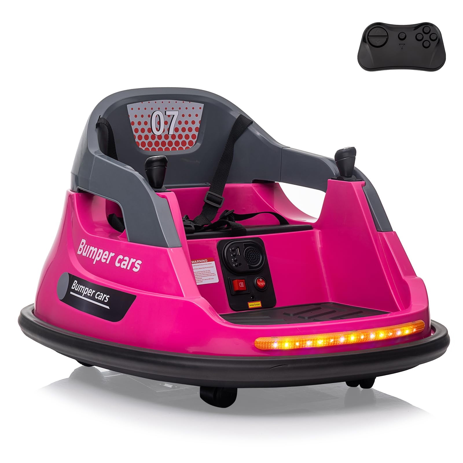 Jojoka 12V Kids Ride on Bumper Car for Toddlers, Electric Ride on Fun ...