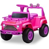 OLAKIDS Ride-on Train, 6V Battery Powered Toy, Retractable Footrest ...