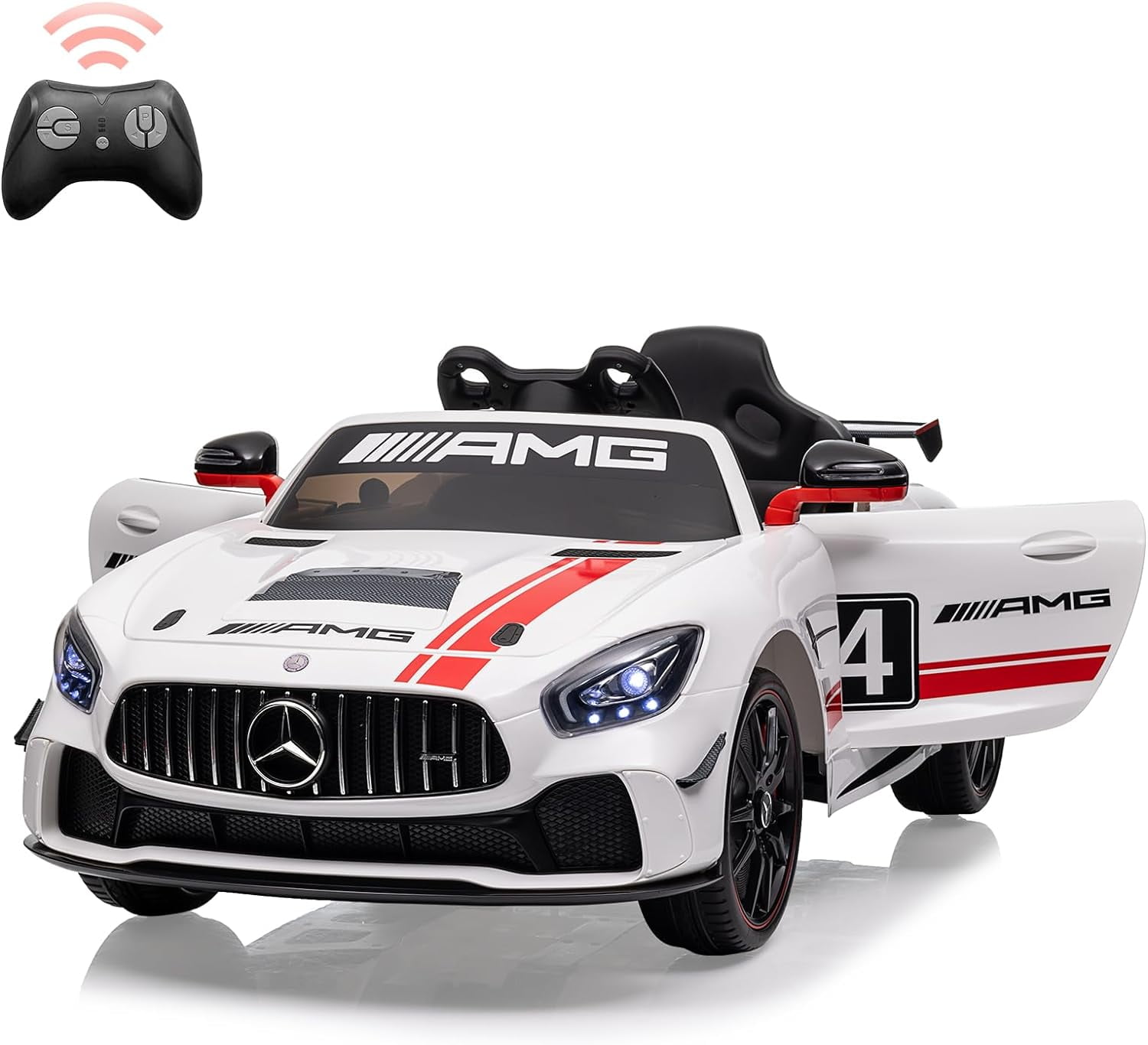 Jojoka Licensed Benz AMG 12V Ride on Car for Kids with Remote Contorl ...