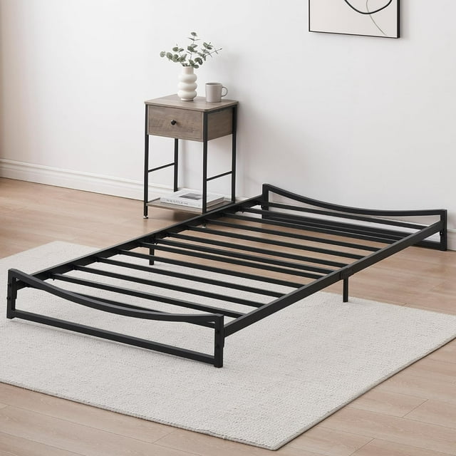 Jojoka Low Profile Twin Size Bed Frame, 6 Inch Heavy Duty Metal Twin ...