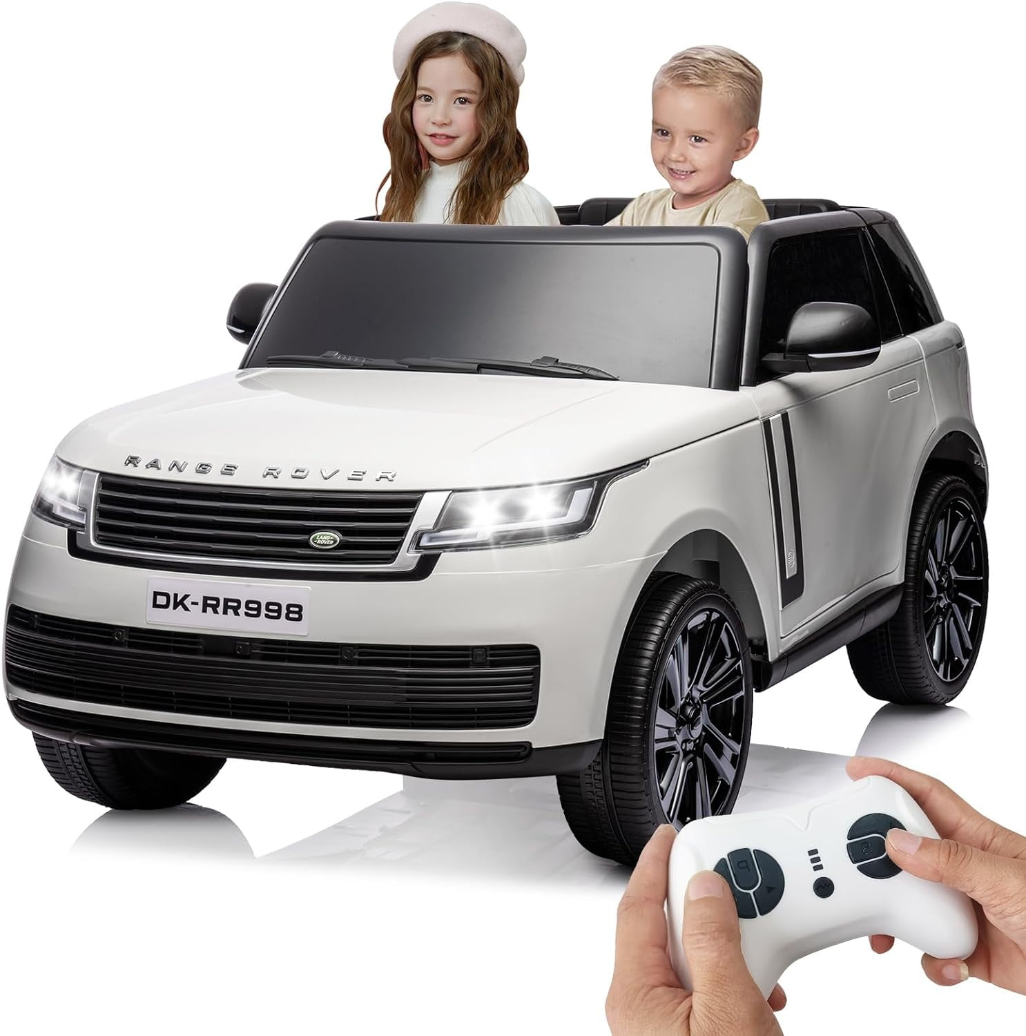 Licensed Land Rover 24V 2 Seater Kids Ride on Truck Car, Battery ...