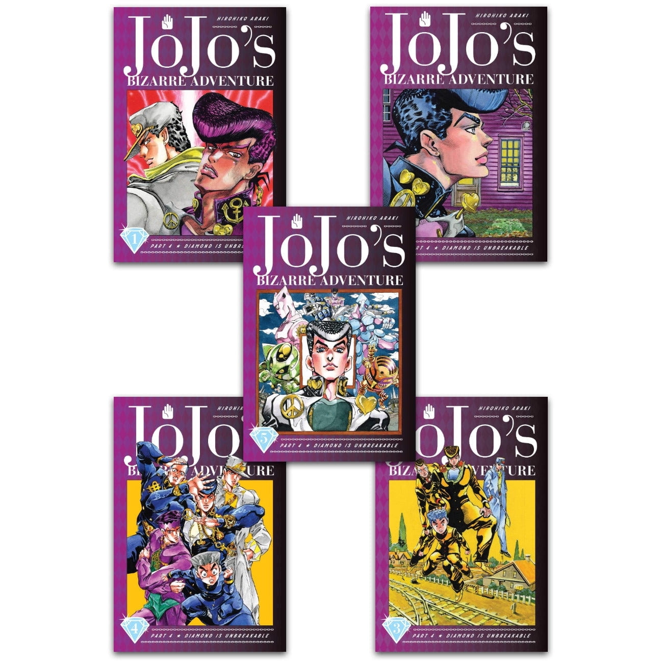 Jojos Bizarre Adventure Part 4 Diamond Is Unbreakable Vol 1-5 ...
