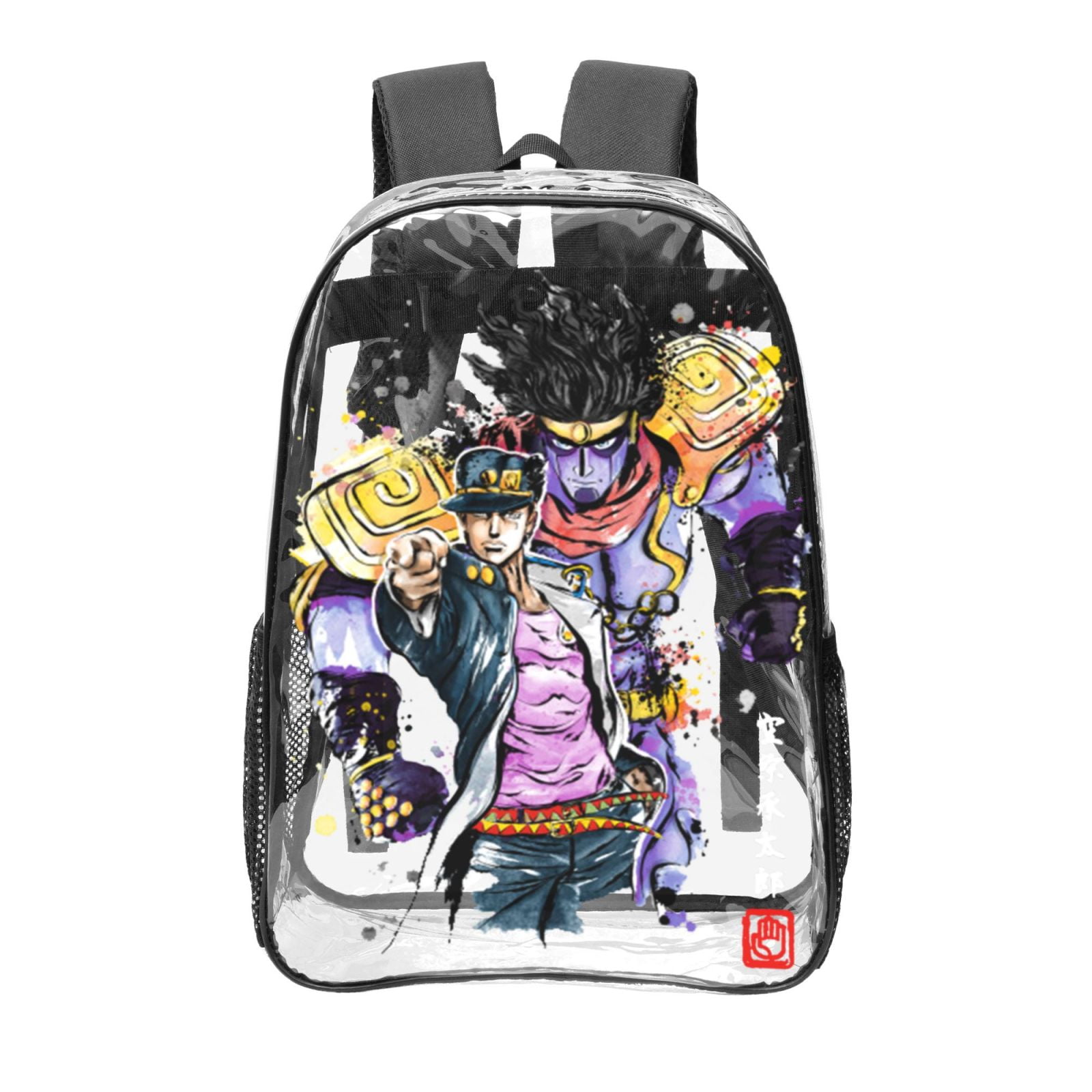 Jojos Bizarre Adventure Transparent Backpack Fashion Travel Backpack ...