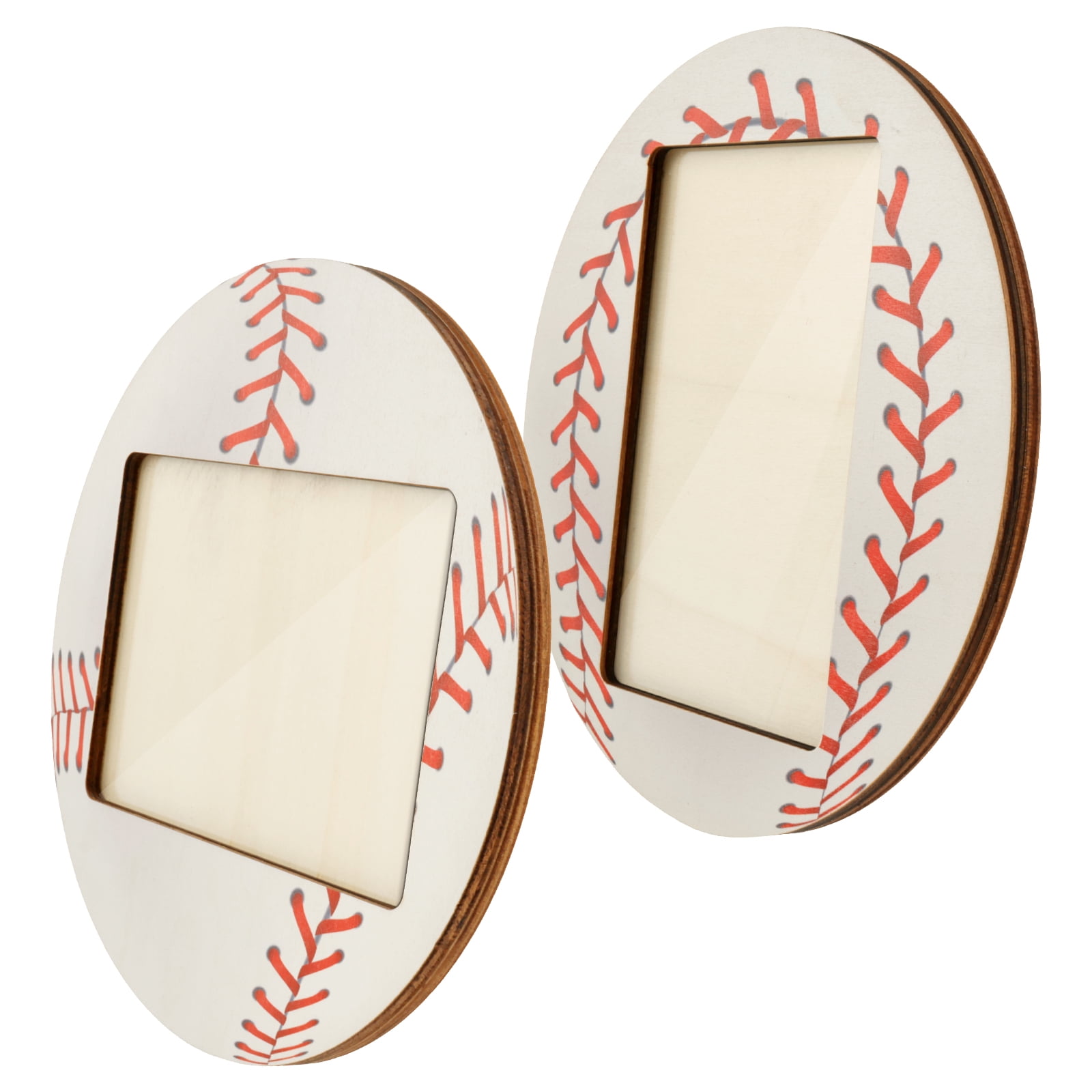 Jokapy 4x6 Sport Picture Frame, Wood Baseball Tabletop Photo Frame, 2 ...