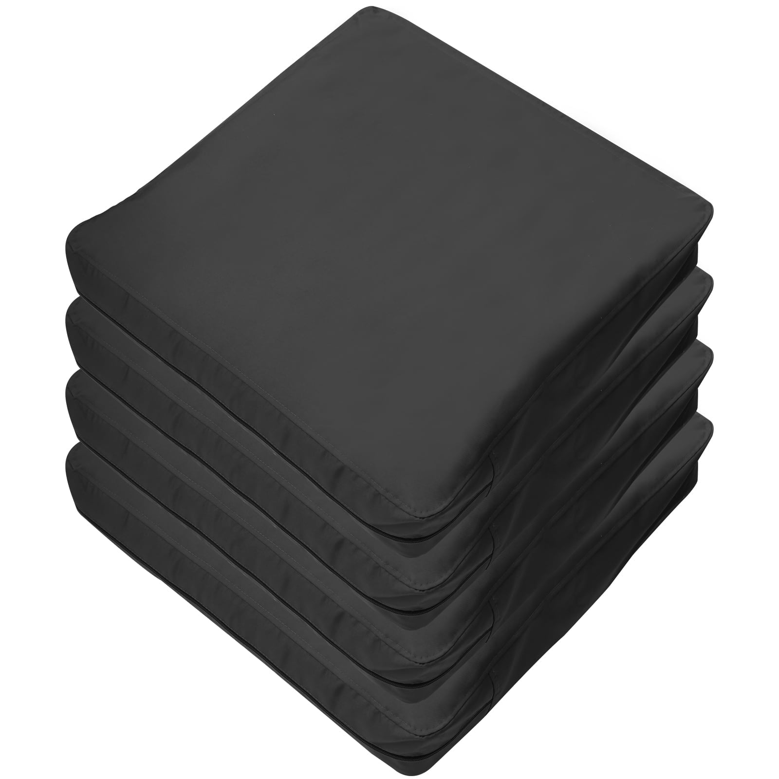 Jokapy Outdoor Patio Chair Cushion Covers, 24x24x4, Black, Durable ...