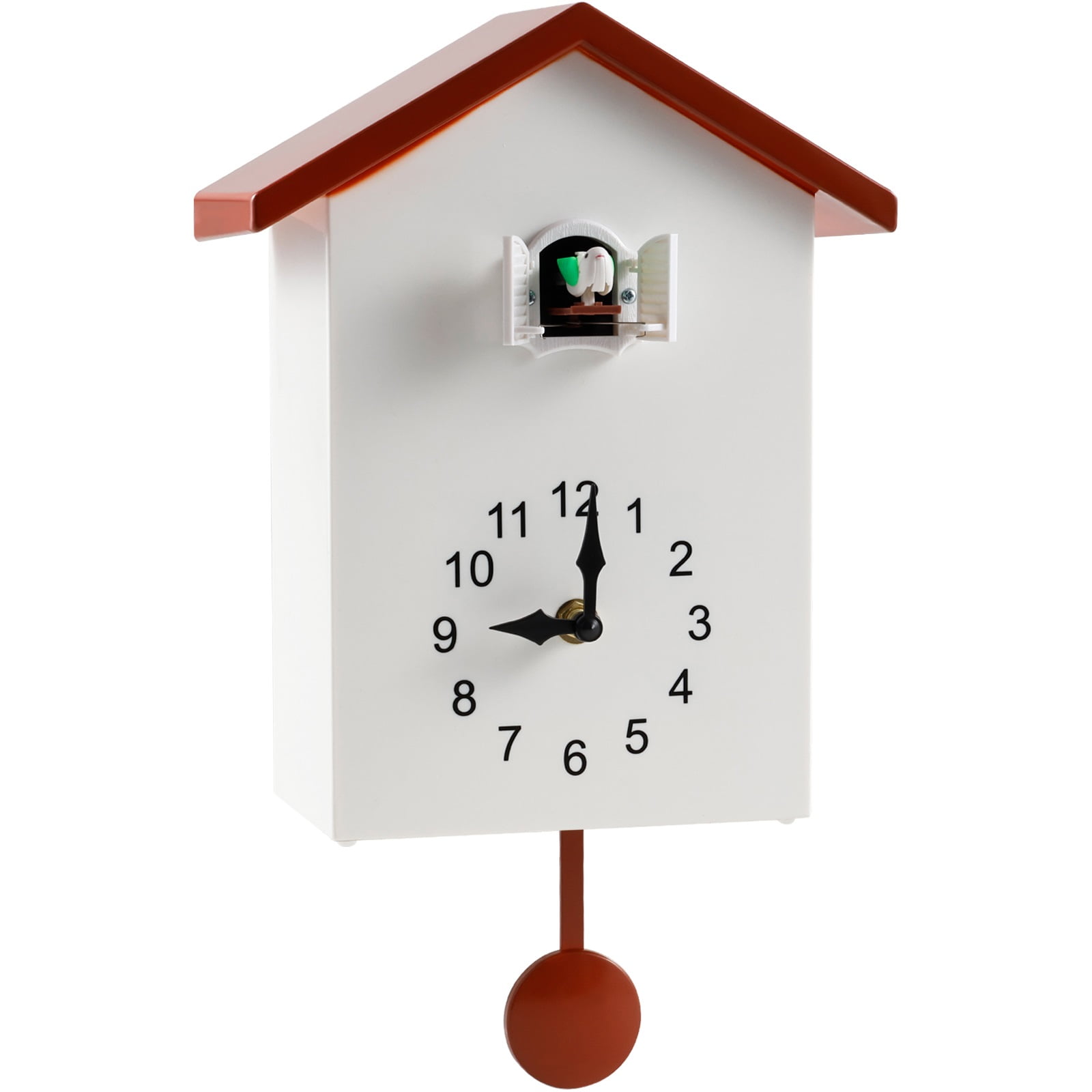 Jokapy Cuckoo Clock, Cuckoo Analog Wall Clock, Natural Bird Voices, 9.8 ...