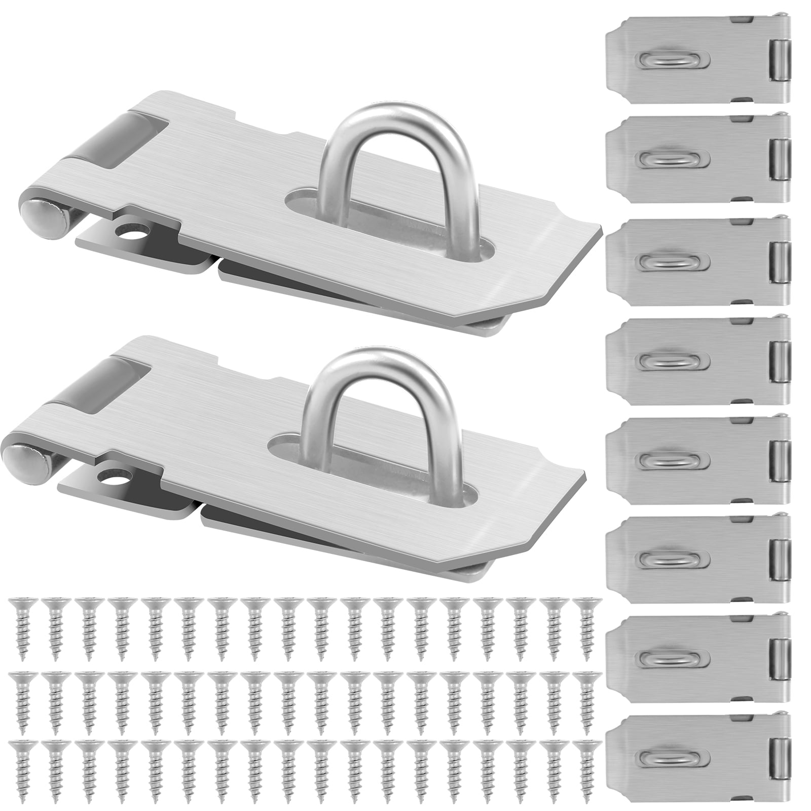 Jokapy Door Locks Hasp Latch, Stainless Steel Padlock Latch, 3 inch ...