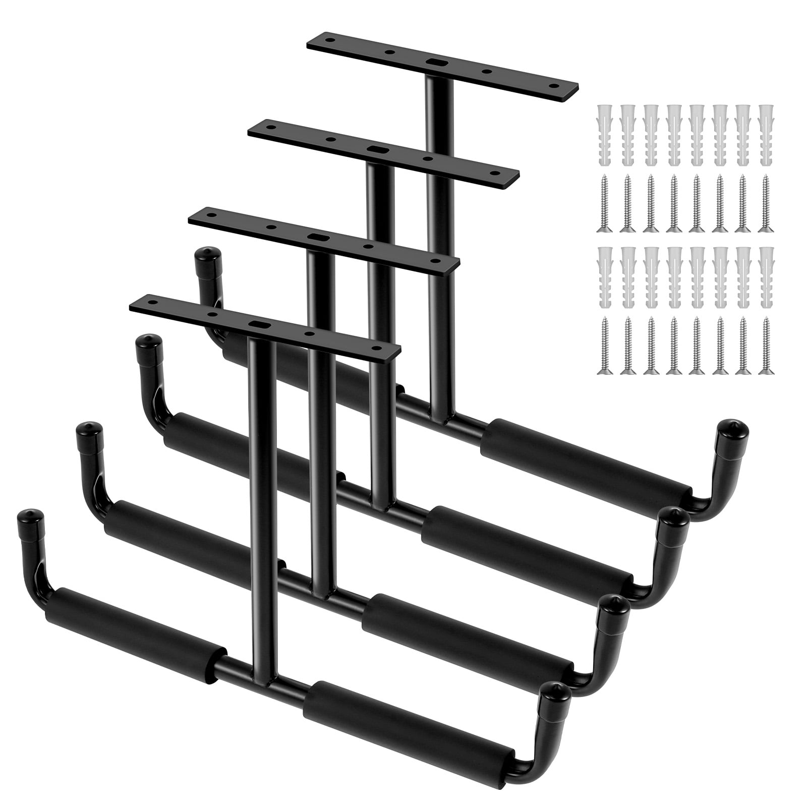 Jokapy Overhead Garage Storage Hooks, 17" Ceiling Mounted Double Hooks ...