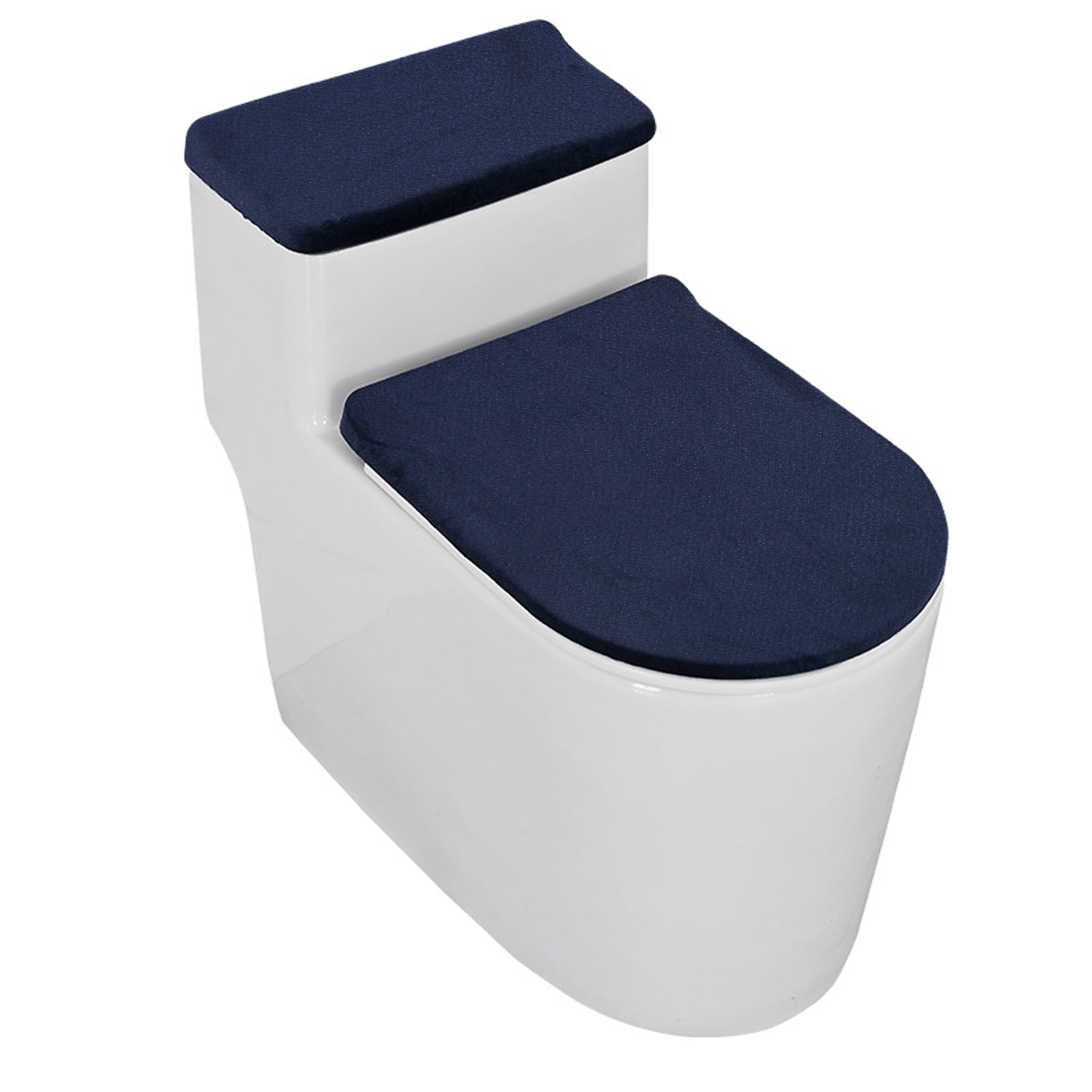 Jokapy Stretch Washable Fabric Toilet Lid Cover and Toilet Tank Lid ...