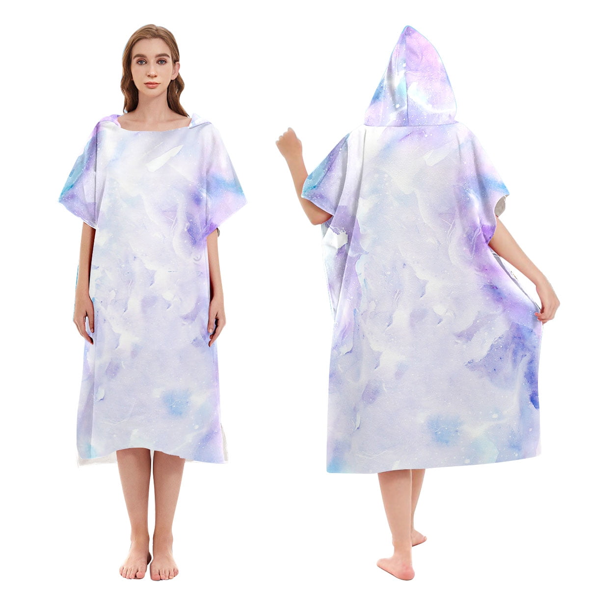 Jokapy Surf Poncho Changing Towel Robe with Hood Quick Dry Microfiber ...