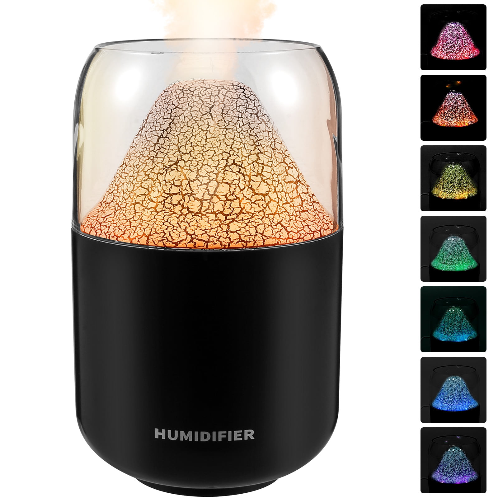 Jokapy Volcano Cool Mist Humidifier, 300ml Essential Oil Diffuser, 2 ...