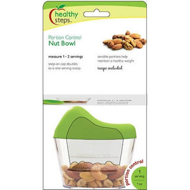 Jokari Healthy Steps Portion Control Nut Bowl and Scoop - Walmart.com