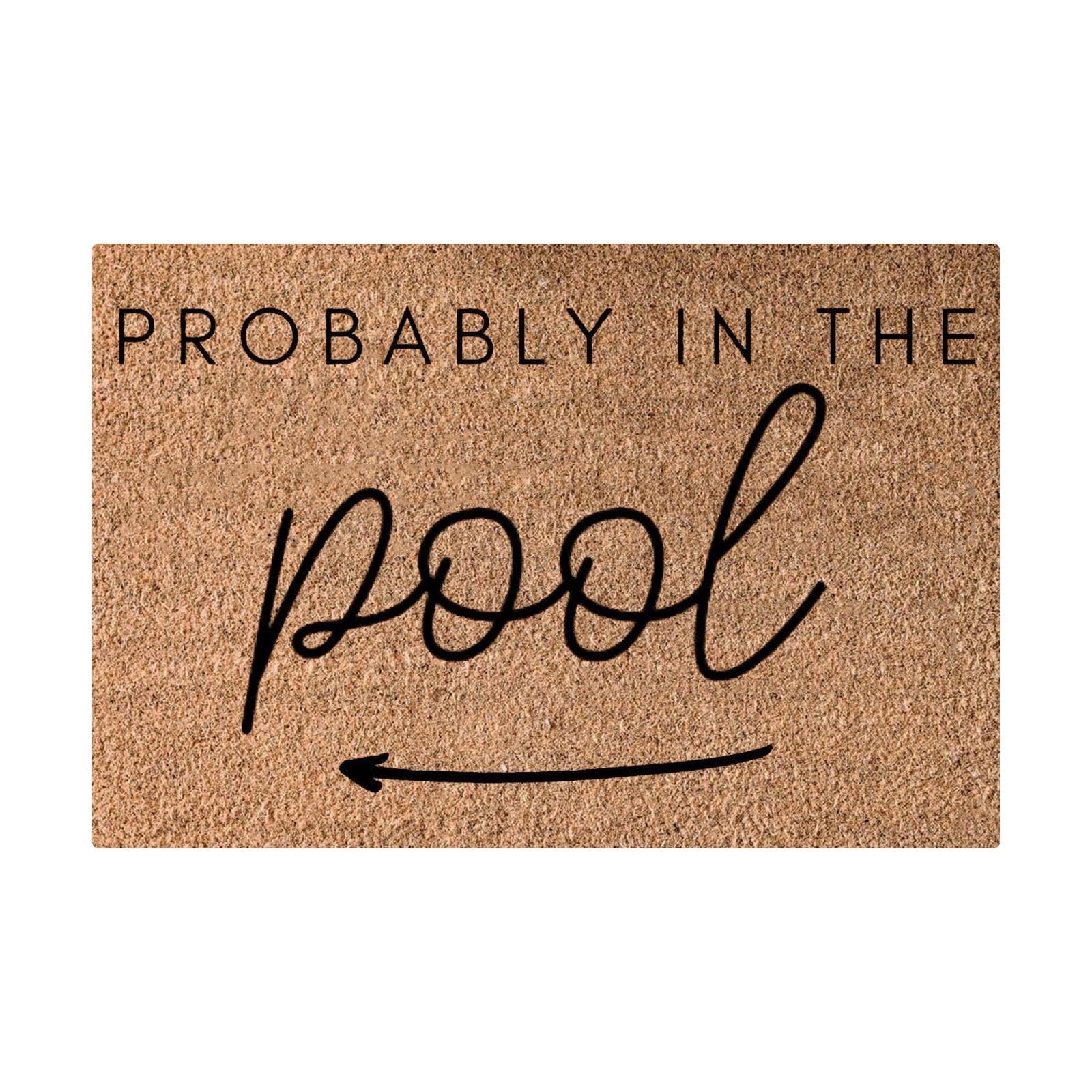 Joke Welcome Door Mat Summer Door Mats Coco Coir Floor Mat Fun Slogan ...