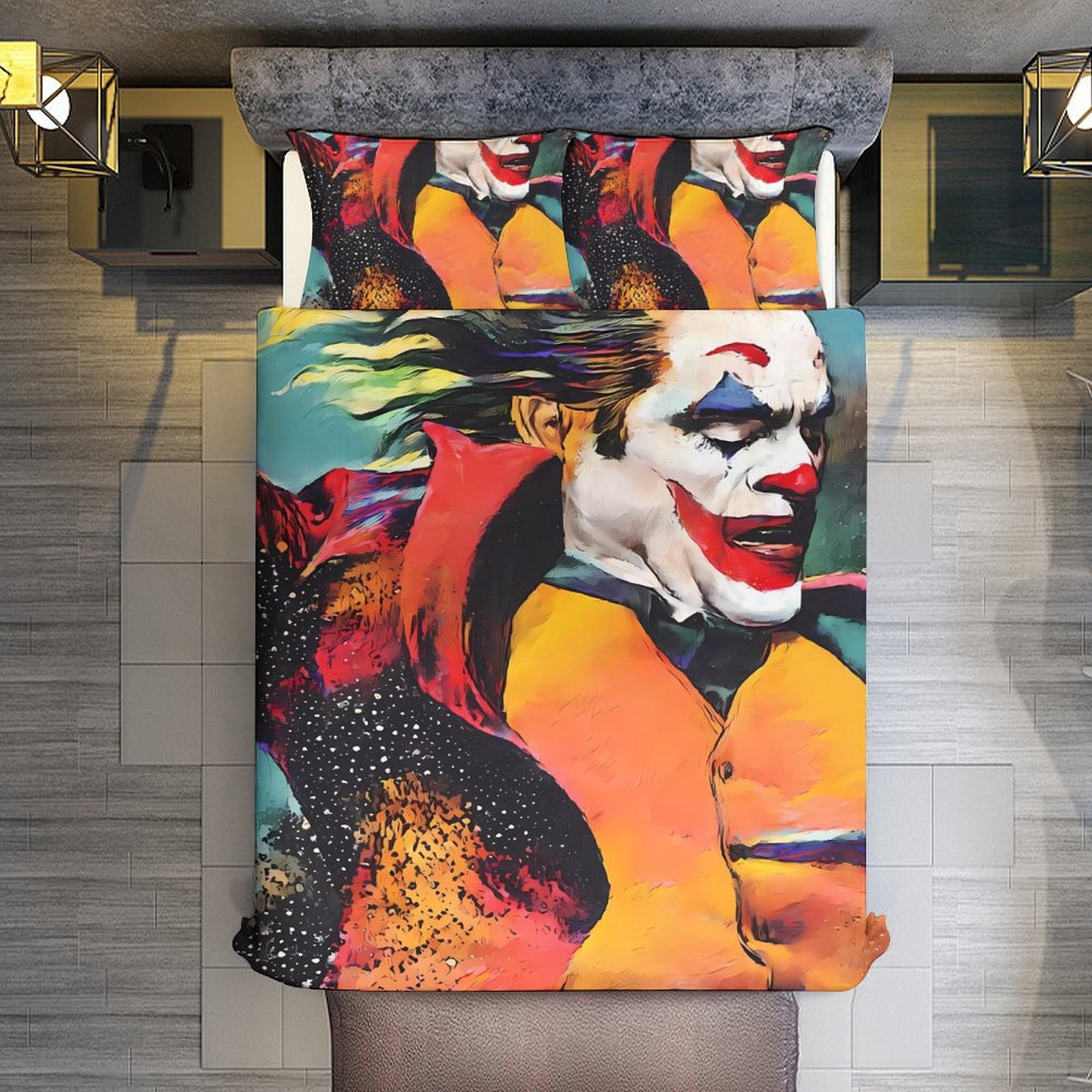 Joker 3-Piece Bedding Set, Printed Quilt Set Twin Size, Full Size,Queen ...