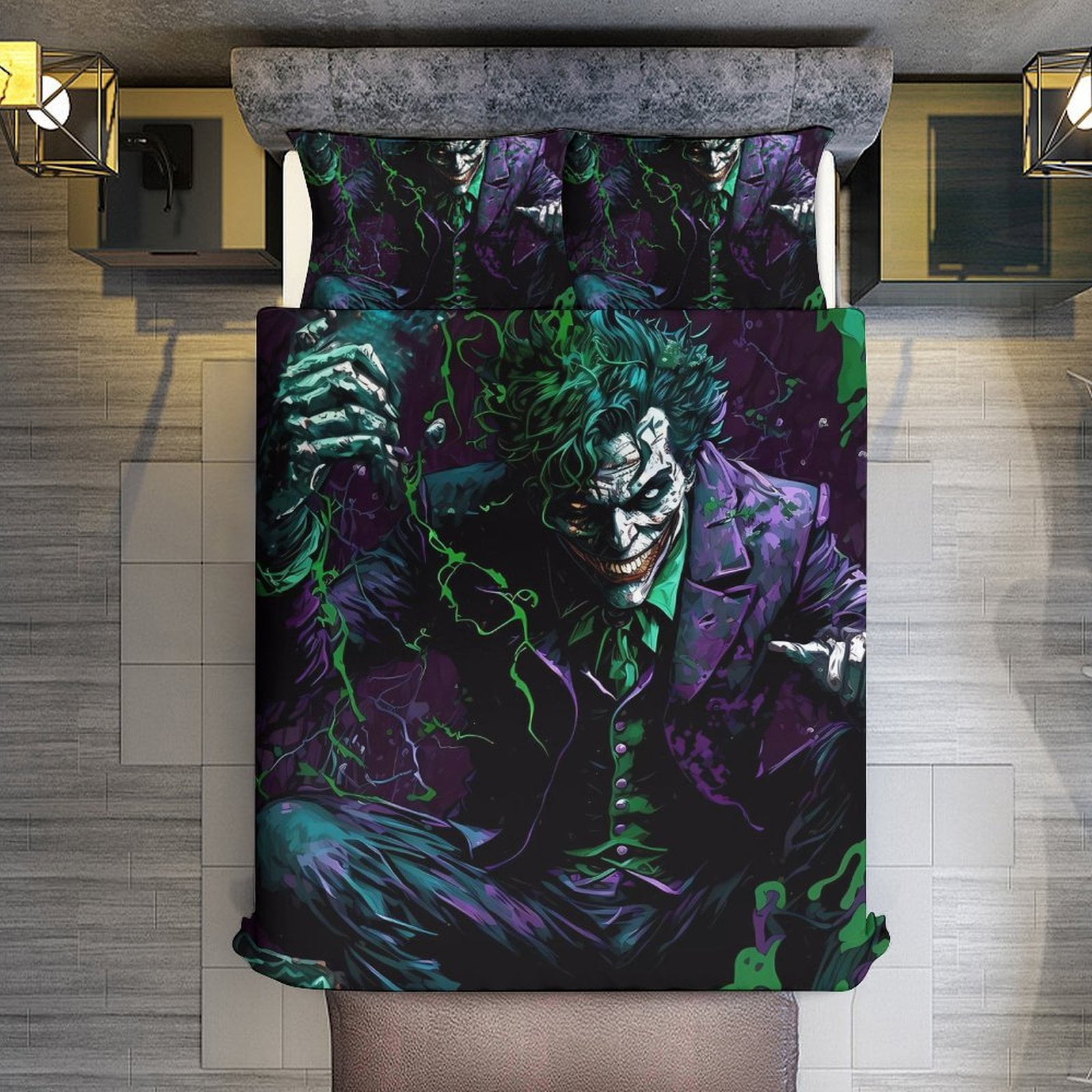 Joker 3-Piece Bedding Set, Printed Quilt Set Twin Size, Full Size,Queen ...