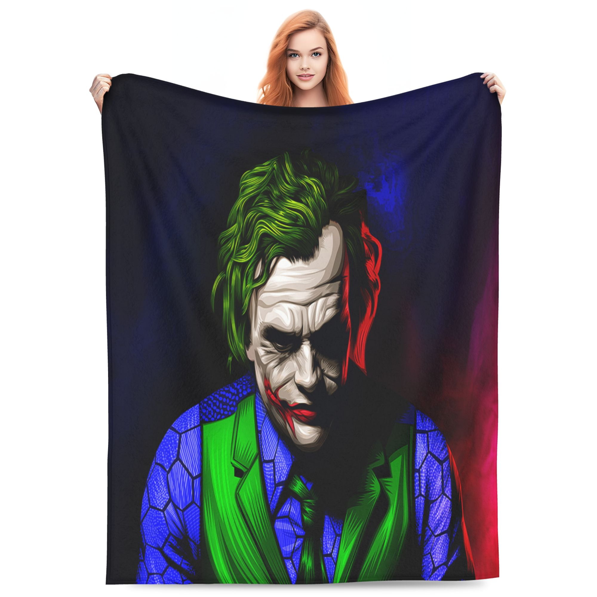 Joker Bed Blanket 3D Printed Throw Blanket Lightweight Super Soft Air ...