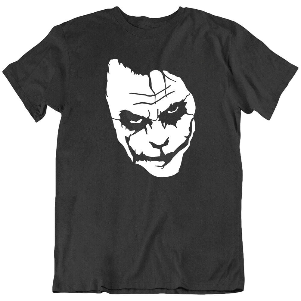 Joker Face Vector crazy Serious character Halloween Funny T Shirt Tee ...