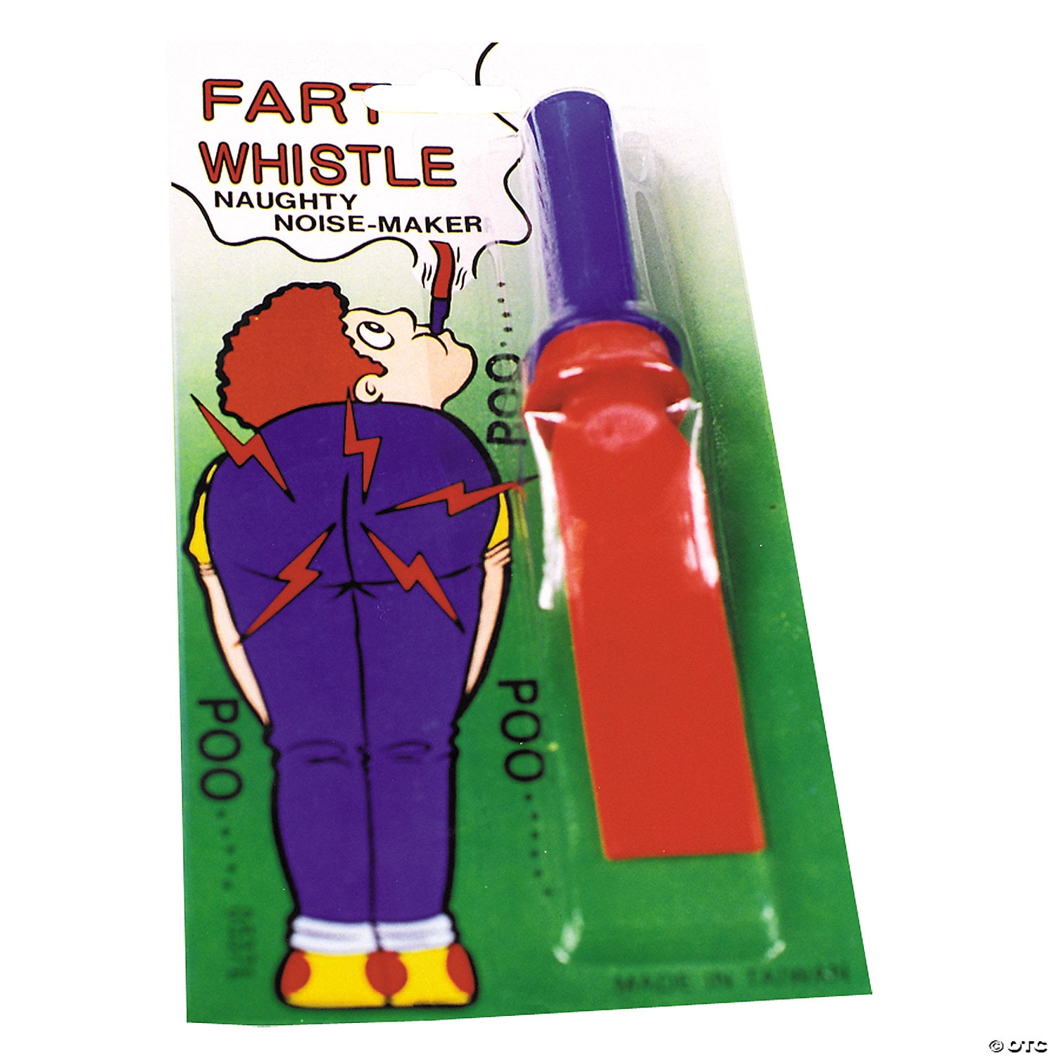 Joker Fart Whistle Naughty Noise Maker 4.5" Prank Toy, Blue Pink ...