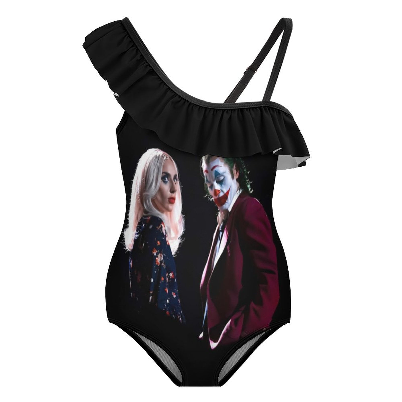 Joker Folie A Deux Harley Quinn One-Piece Swimsuit for Girls Adjustable ...