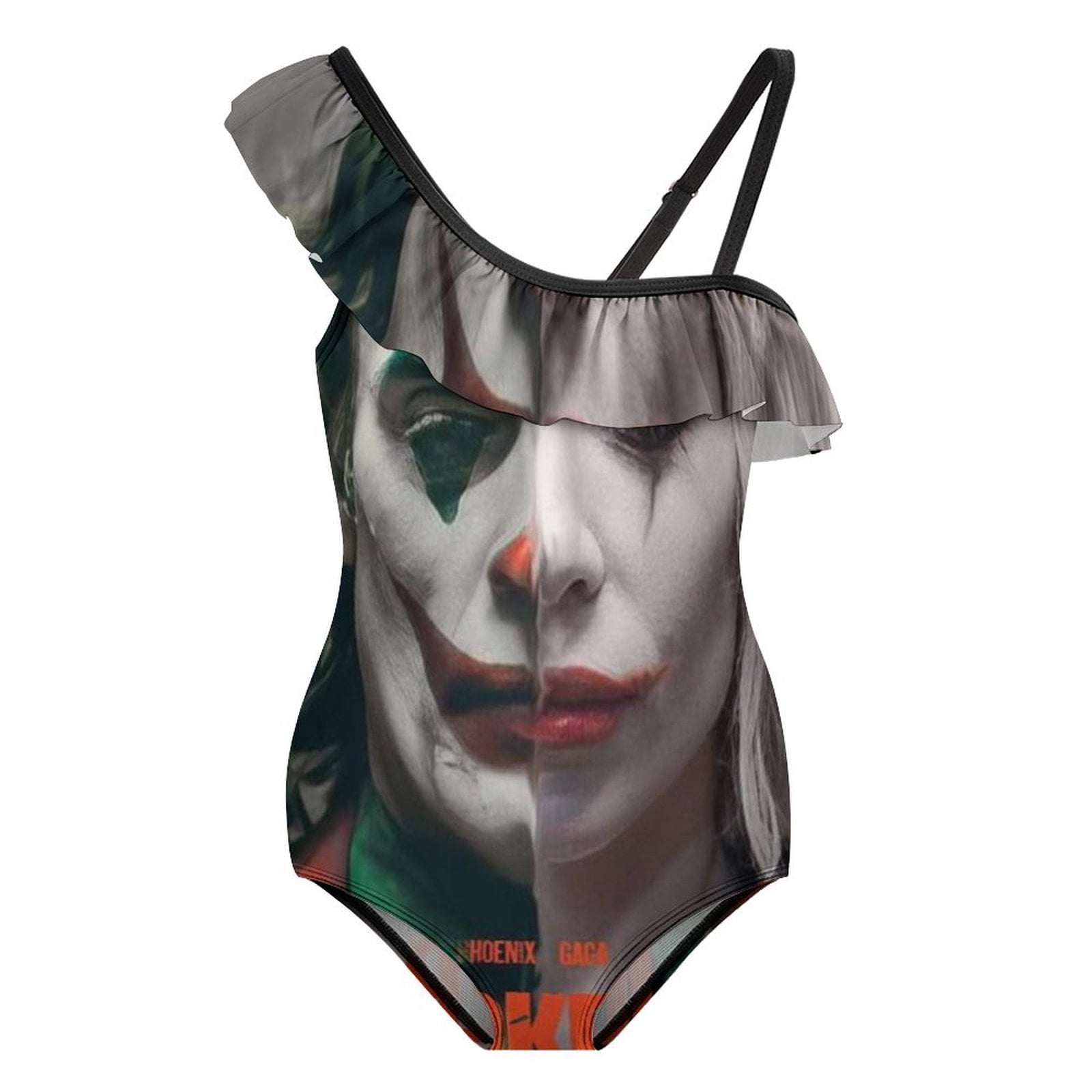 Joker Folie A Deux Horror One-Piece Swimsuit for Girls Adjustable One ...