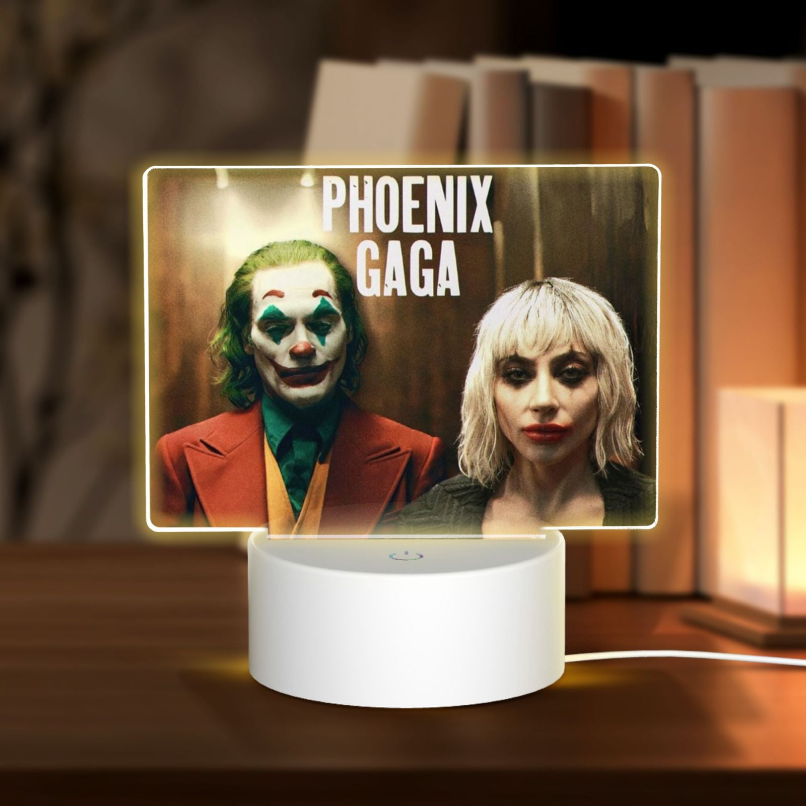 Joker Folie a Deux Poster Acrylic Night Light Adjustable 3 Light Modes ...