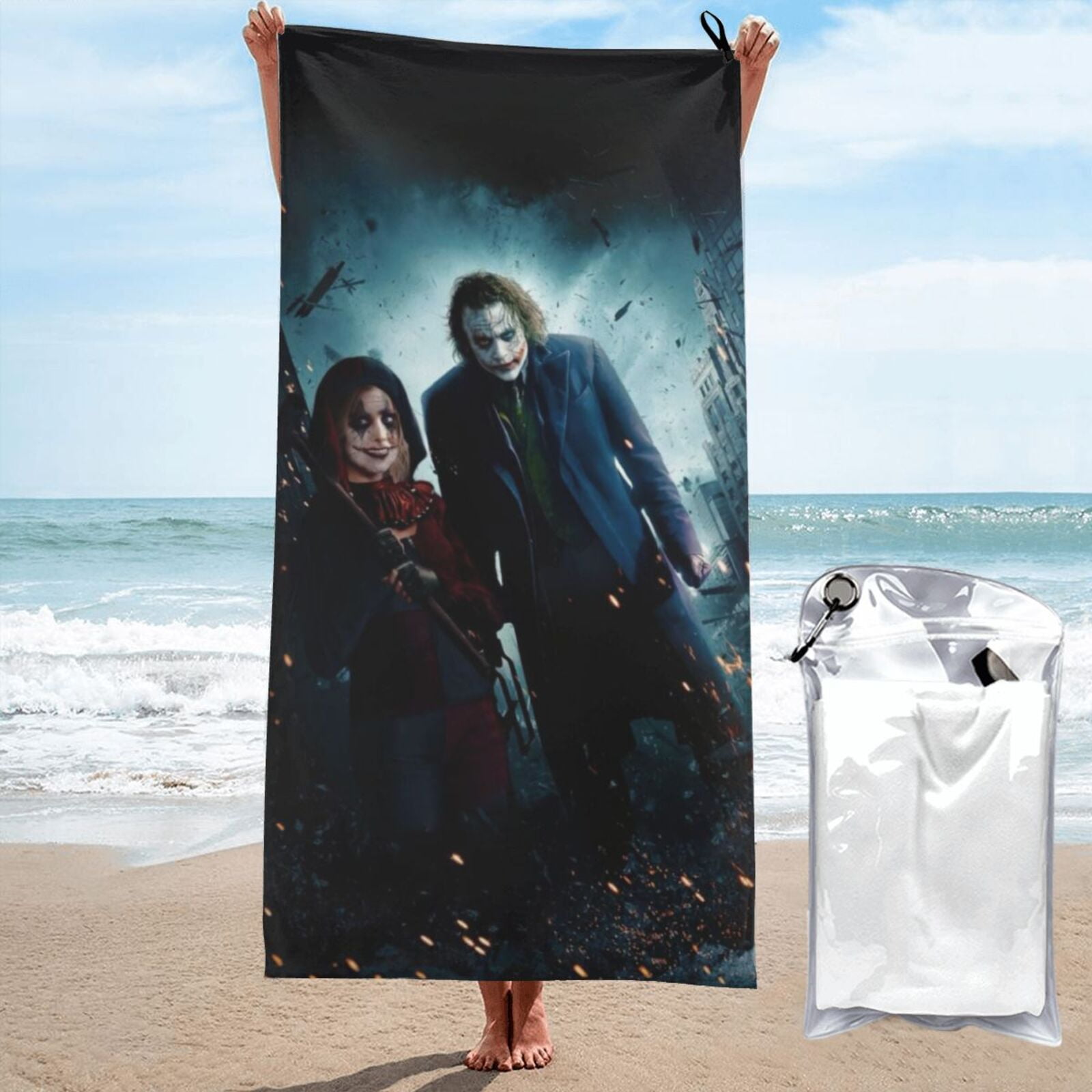 Joker Folie a Deux Characters Quick Dry Bath Towel Lightweight Soft ...