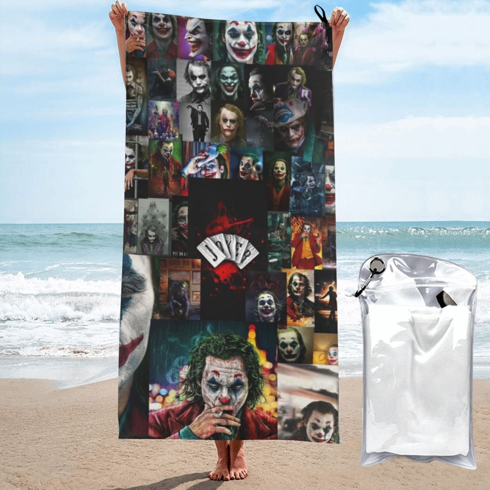 Joker Folie a Deux Quick Dry Bath Towel Lightweight Soft Absorbent ...