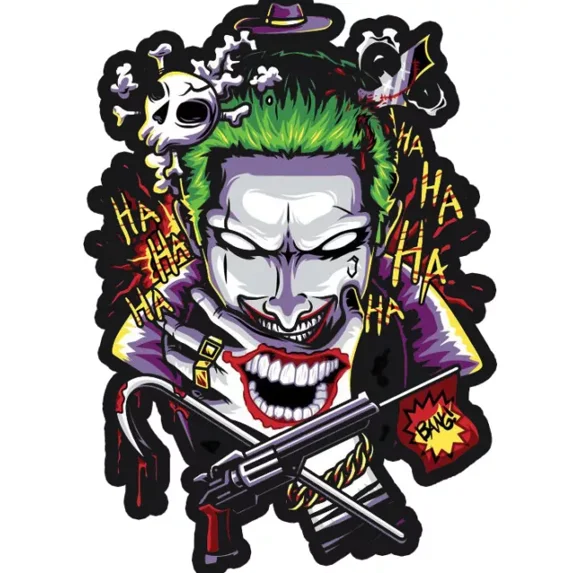 Joker Ha-Ha Stickers Phone Decal Water Bottle Stickers Car Decals ...